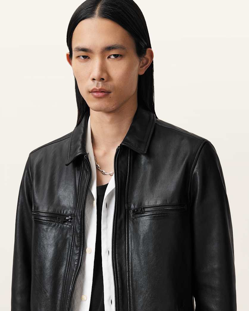Luck Leather Jacket Black | ALLSAINTS
